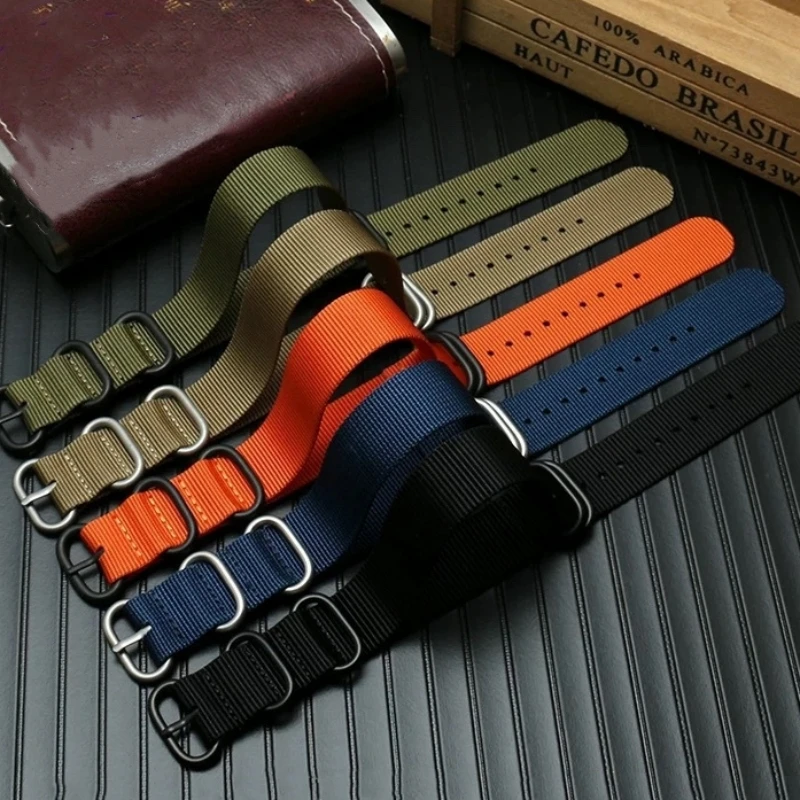 Nylon-Watch-Band-18mm-20mm-22mm-24mm-Nato-Strap-Premium-Army-Sport-Loop ...