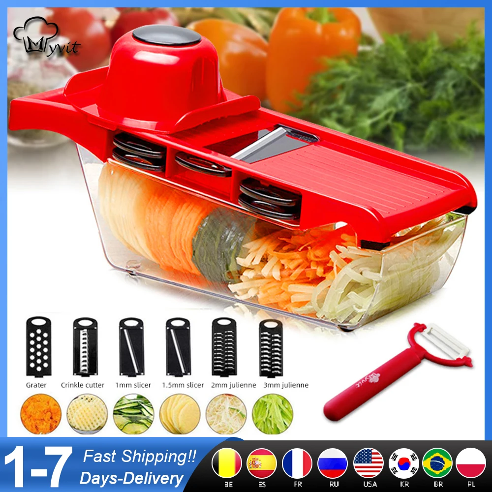 Vegetable Cutter Grater for Vegetables Slicers Shredders Multi Slicer ...
