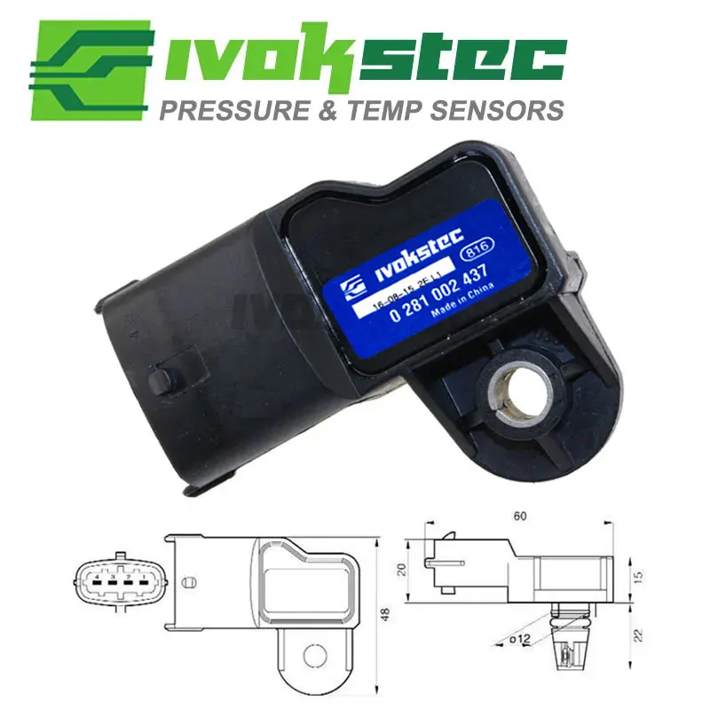 Intake-Air-Boost-Pressure-Map-Sensor-0281002845-For-Opel-Vauxhall-Astra ...