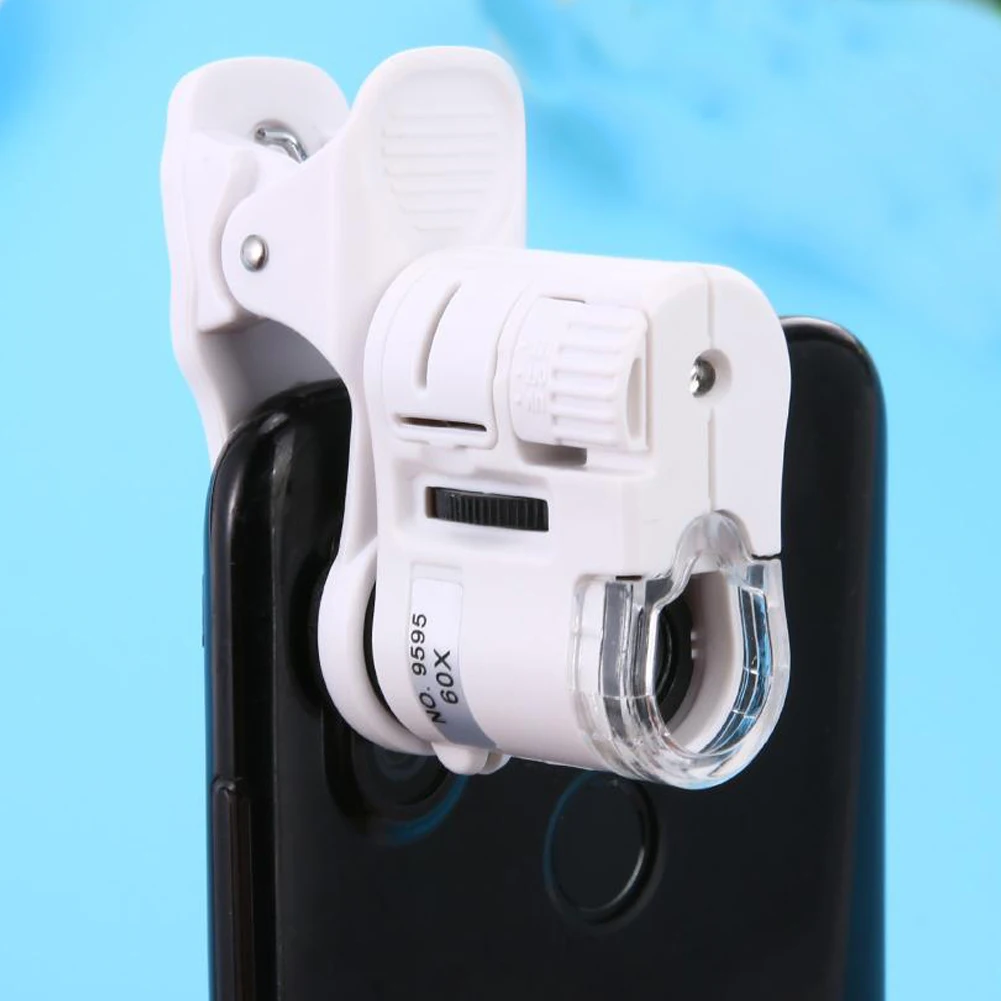 Universal-Mobile-Phone-Microscope-60X-Magnifier-LED-Instrument-Macro ...