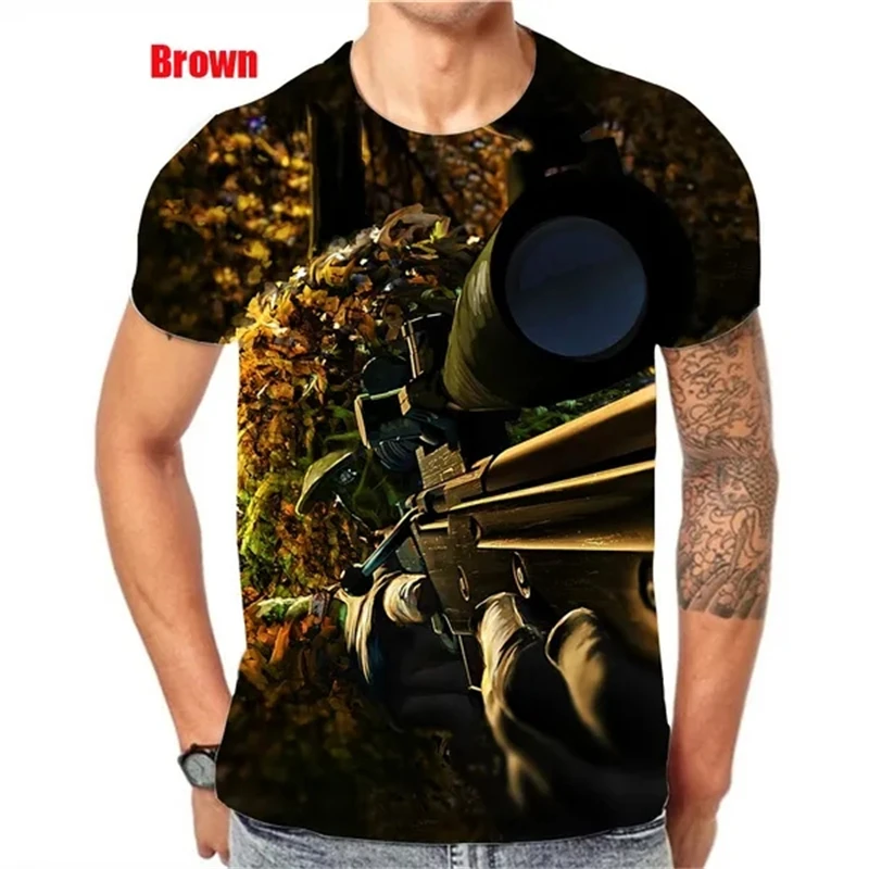 Fashion-Men-New-Short-Sleeve-Printed-American-Shooter-Scout-Sniper-Tee ...