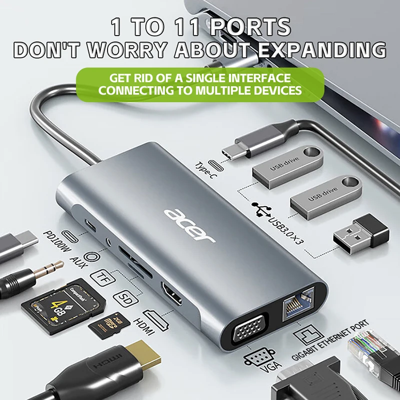 Acer-USB-C-Hub-Dock-Station-Type-C-HDMI-4K-Universal-Computer-MacBook ...