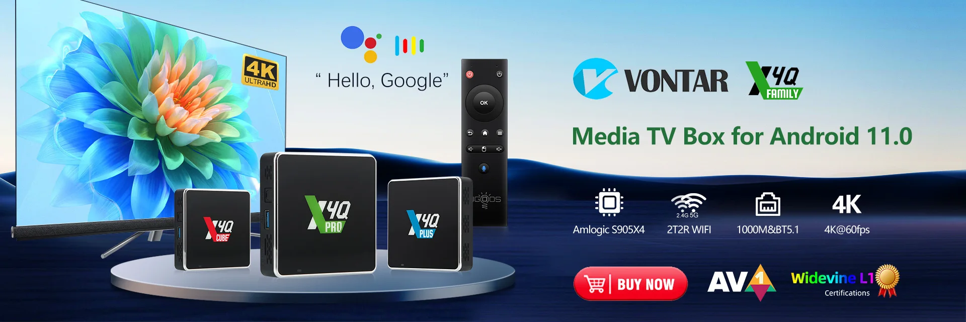 Ugoos X3 Pro 4gb Ddr4 32gb Tv Box Android 9.0 Amlogic S905x3 Tvbox X3 ...