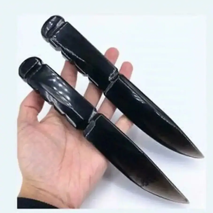 Natural-Crystal-Protection-Obsidian-Dagger-Healing-Stones-Handmade ...