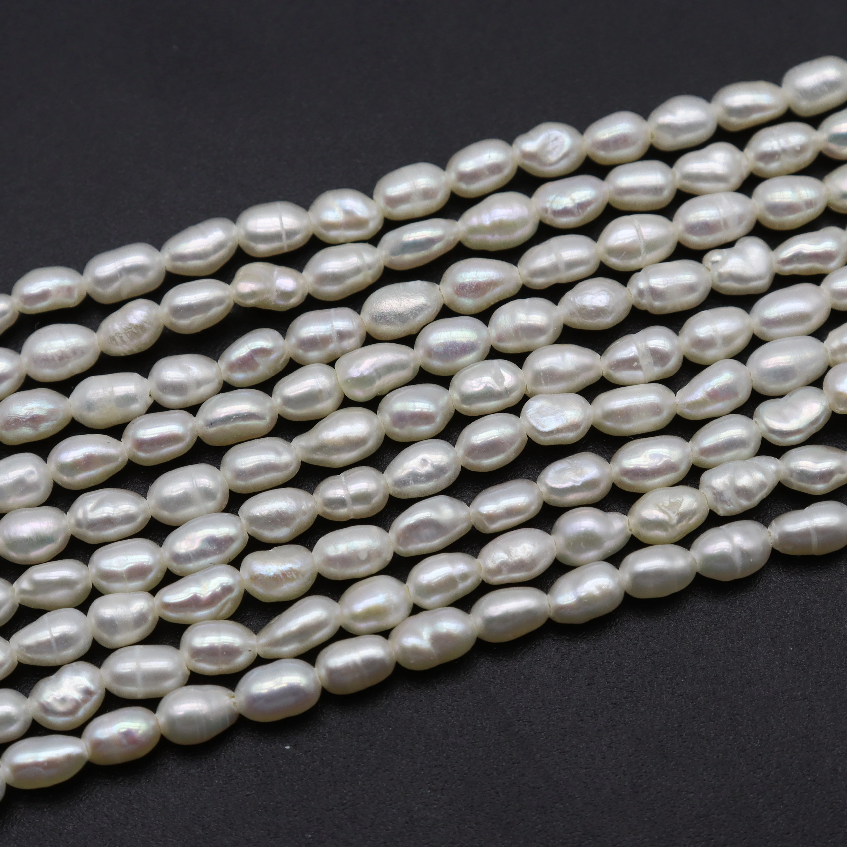 2-8-3-2mm-Natural-Pearl-Bead-Freshwater-Pearl-Rice-shape-Loose-Bead-For ...