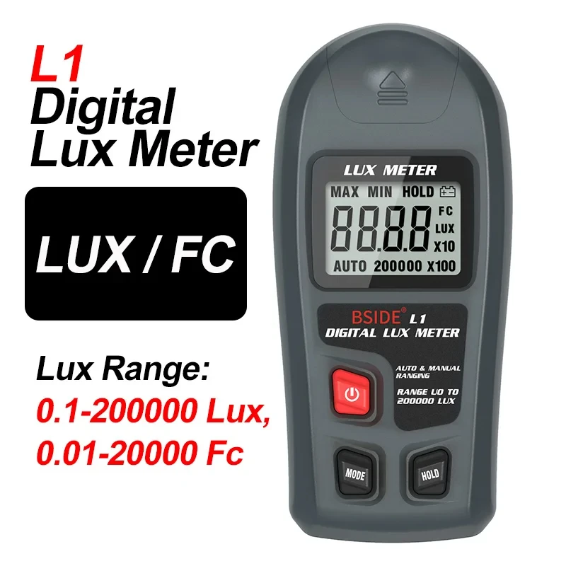 Handheld-Digital-Lux-Meter-0-200000lux-Lux-FC-Measure-Tester-Sensor ...