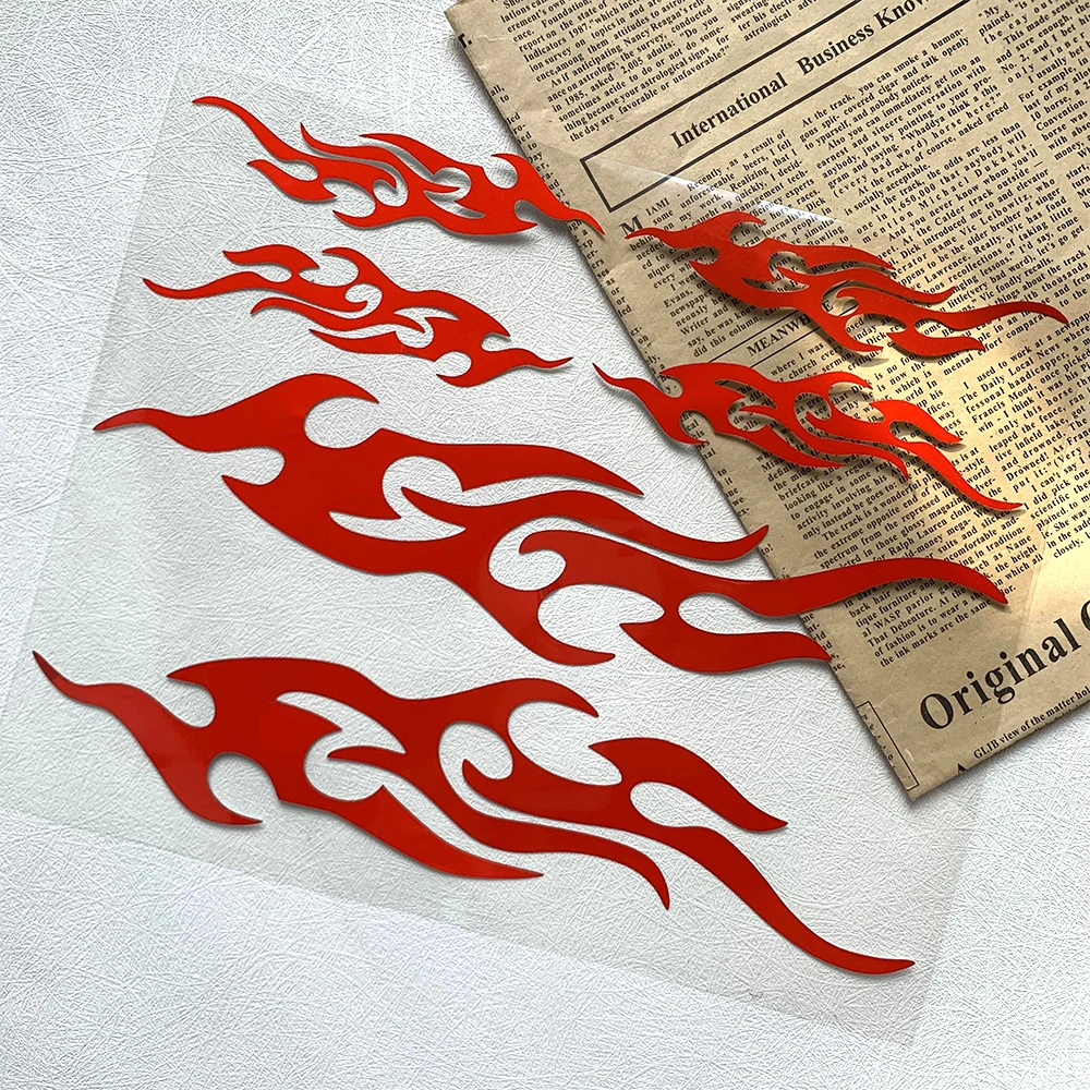 Black-Red-Flame-Reflective-Moto-Stickers-Decor-Motorcycle-Motor-Bike ...