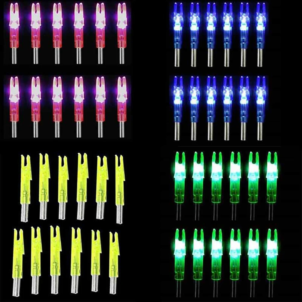 6Pcs-Automatic-LED-Archery-Arrows-Lighted-Nocks-6-2mm-Arrow-Nock-Tail ...