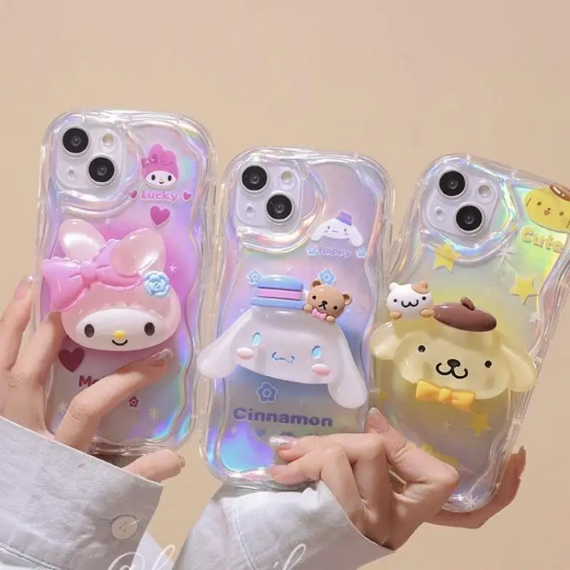 Sanrio-Laser-Three-Dimensional-Shape-Mymelody-Cinnamoroll-Pompom-Purin ...