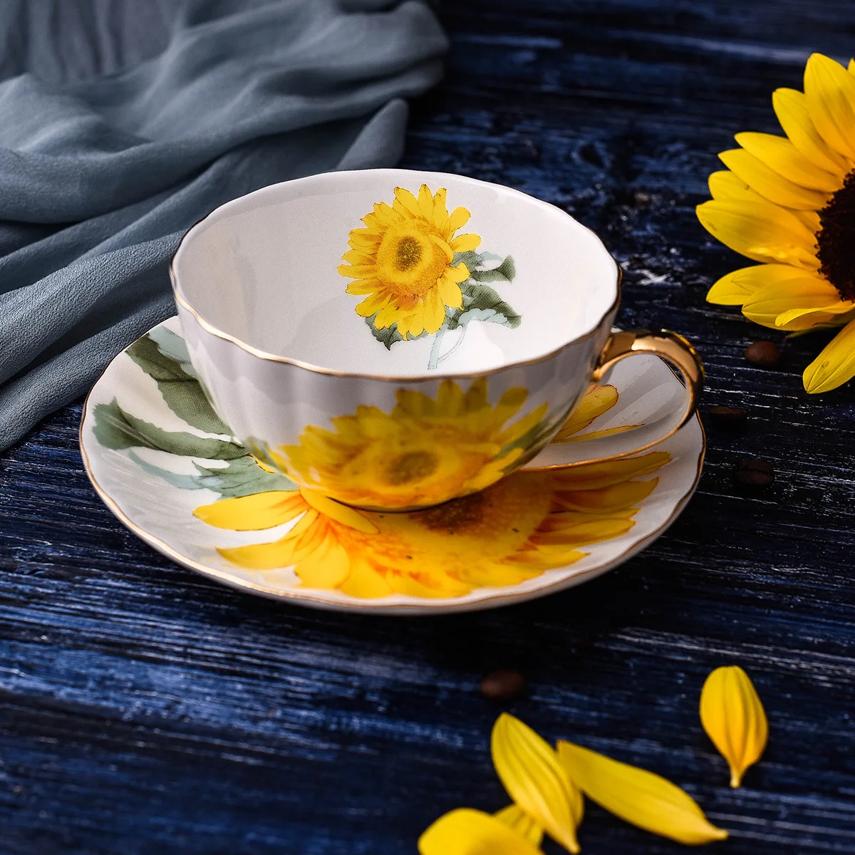 Flower Cups Mugs Ceramic | Flower Ceramic Coffee Mugs | Flower Ceramic ...