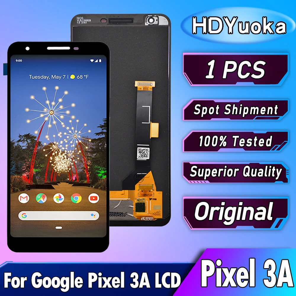 Original-AMOLED-For-Google-Pixel-3A-LCD-Display-Digitizer-Assembly-For ...