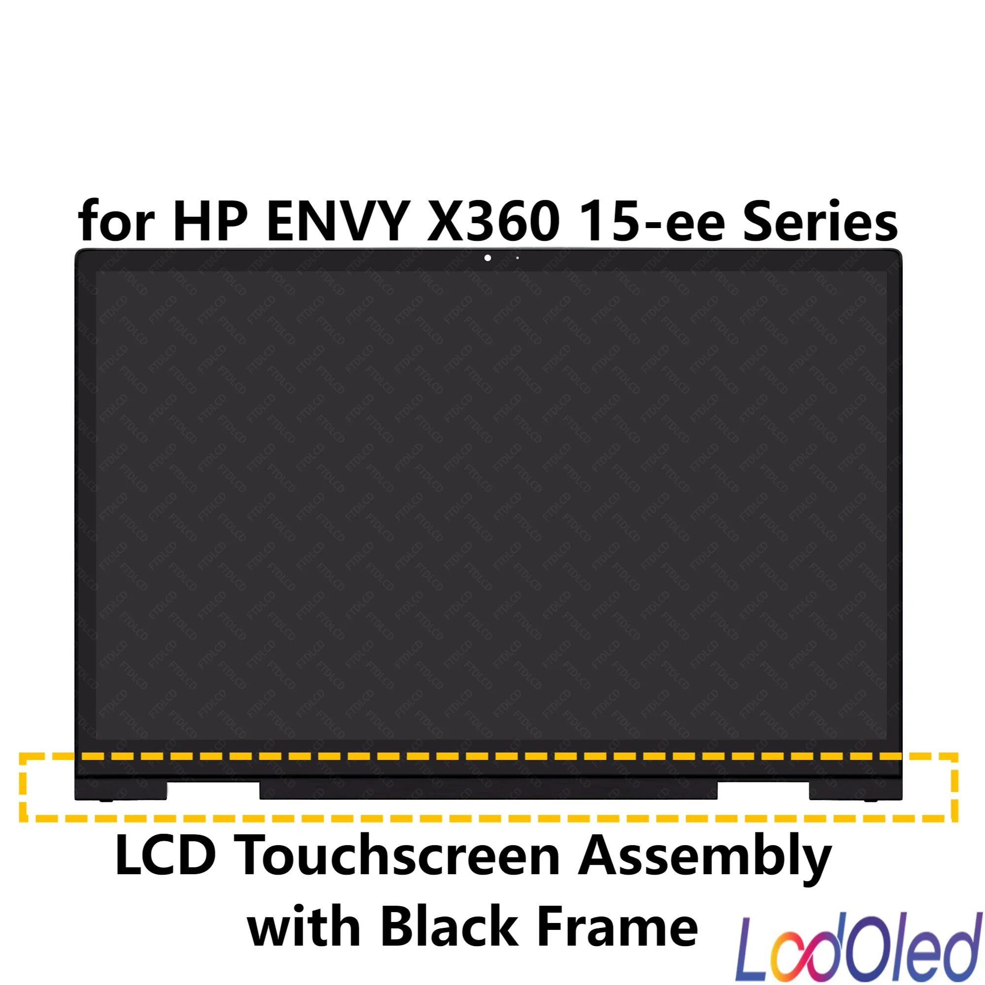 FHD LCD Display Touch Screen Glass Digitizer Assembly NV156FHM-N4T ...