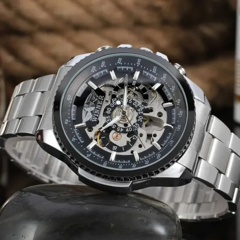WINNER-Watch-Men-Fashion-Sport-Skeleton-Watches-Stainless-Steel-Band ...