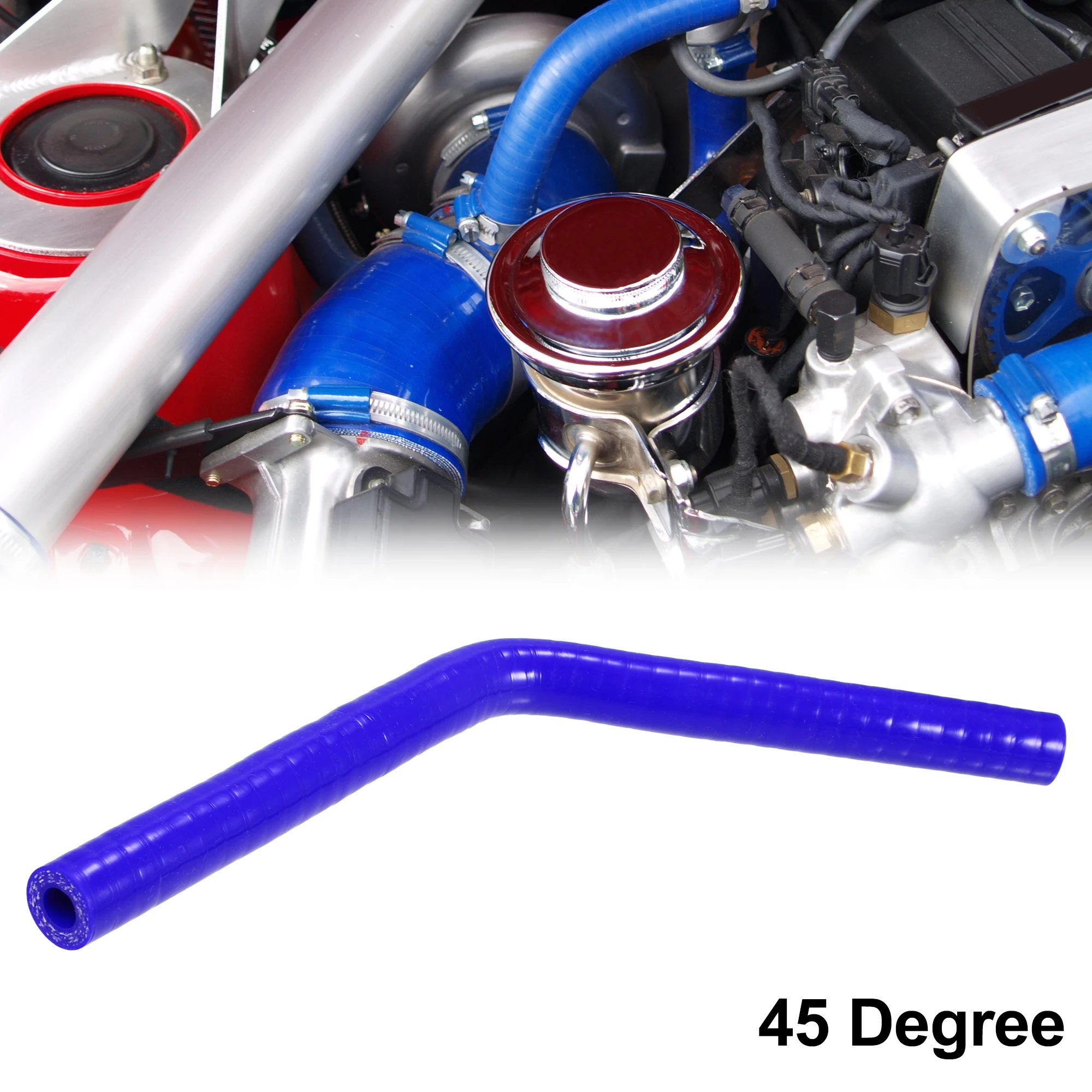 UXCELL 엘보 실리콘 호스 커플러 인터쿨러 튜브, 45 도, 9.5mm, 11mm, 13mm, 16mm, 19mm, 22mm, 25mm, 28mm, 32mm, 35mm ...