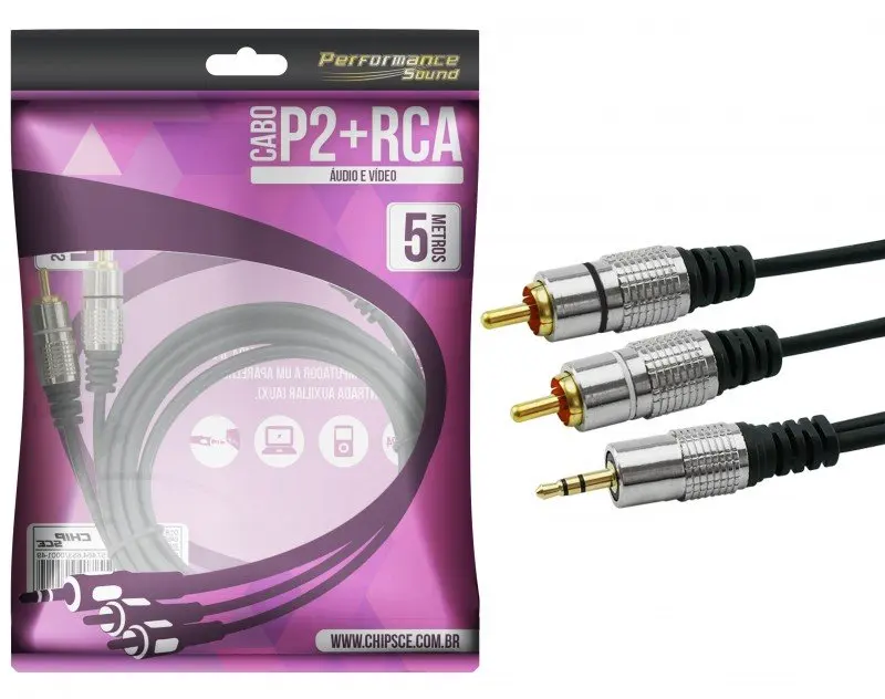 P2 + Rca Fitz - P2 X 2 Rca Male Plug Metal Cable-5m - AliExpress 44