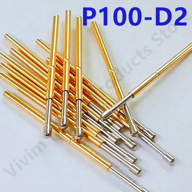 100PCS-Spring-Test-Probe-P100-D2-Spring-Test-Pin-P100-D-Nickel-Plated ...