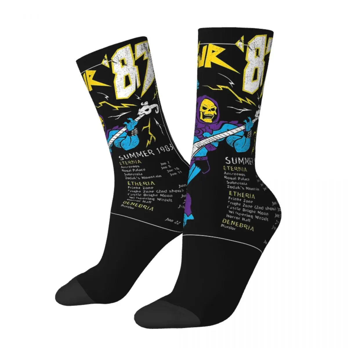 Funny Skeletor Heavy Metal Soccer Socks He Man Masters Of Universe 80s ...