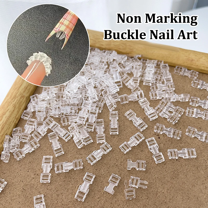 10pcs Nail Art Tool Traceless Buckle Mini Nail Art Invisible Buckle Diy ...