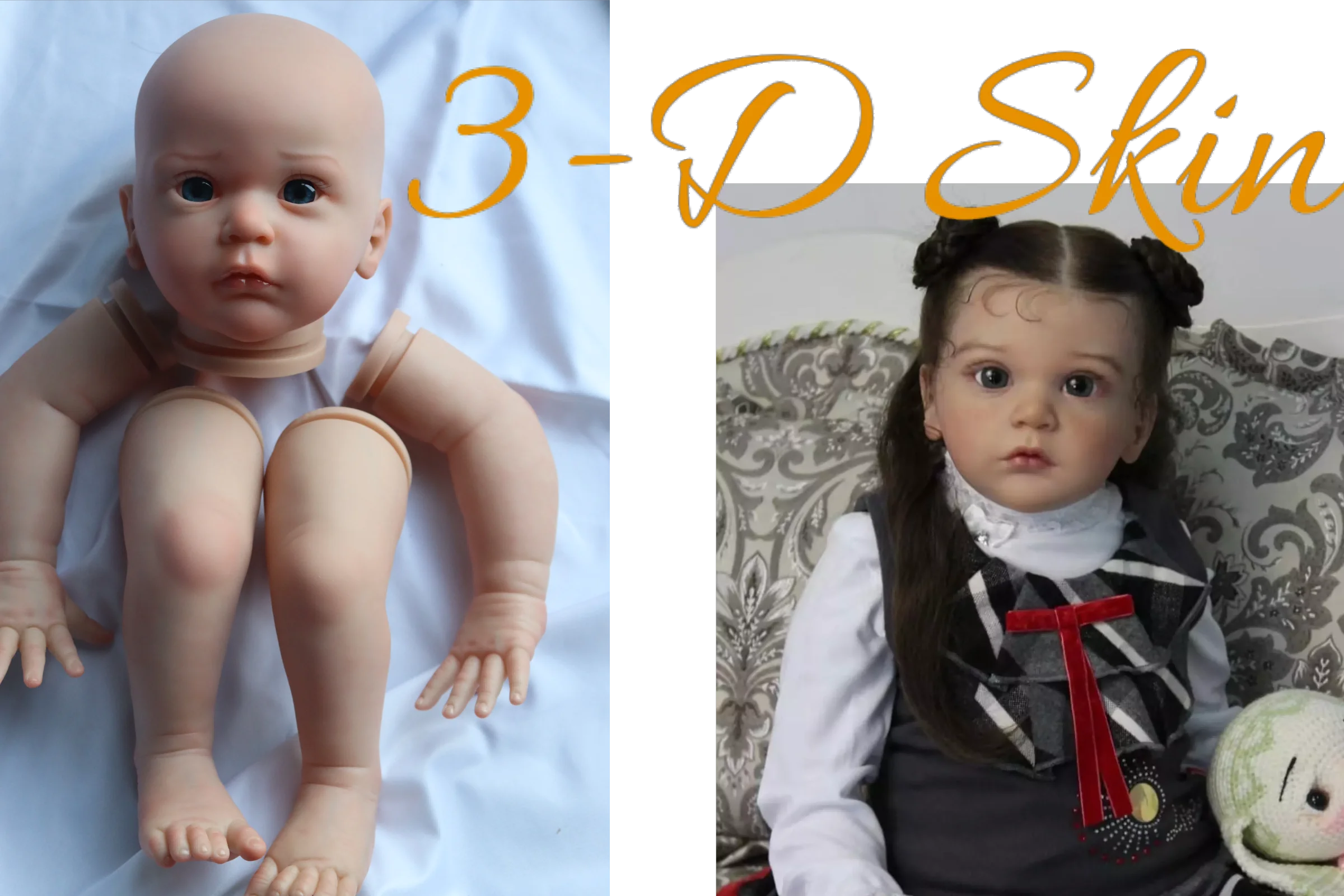Fbbd 3-d Skin Painting 24inch Reborn Baby Doll Mattia High Quality ...