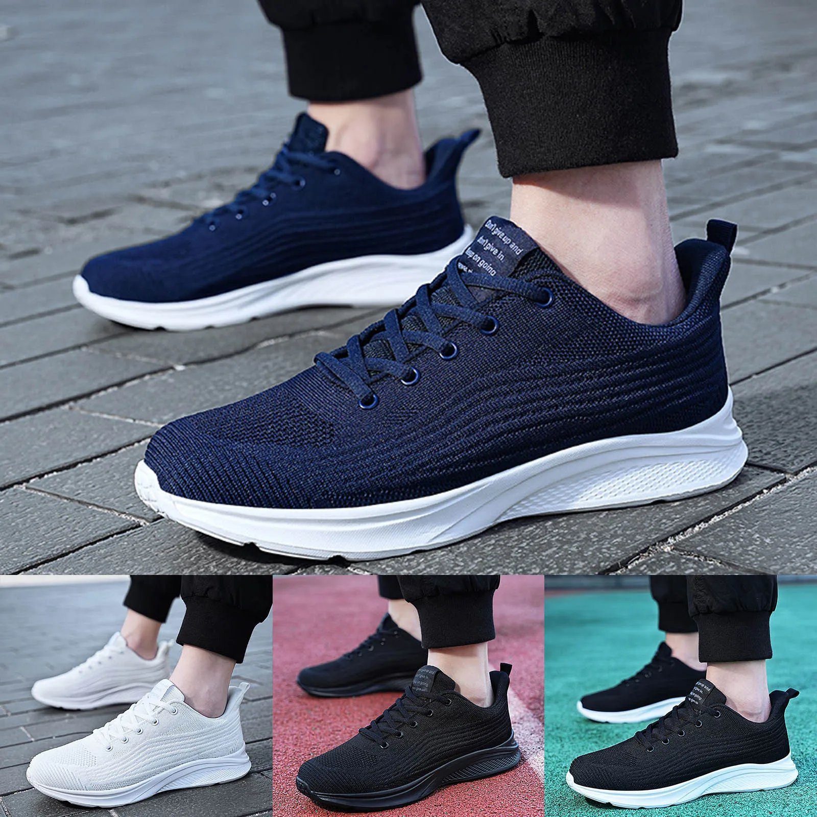 New-Men-Comfy-Walking-Shoes-for-Men-Sneakers-Slip-on-Memory-Foam ...