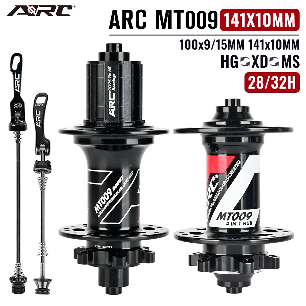 Arc Bicycle Hub 141x10mm Boost Qr Rear Hub 32 Holes 141x5mm 6 Pawls 3 ...