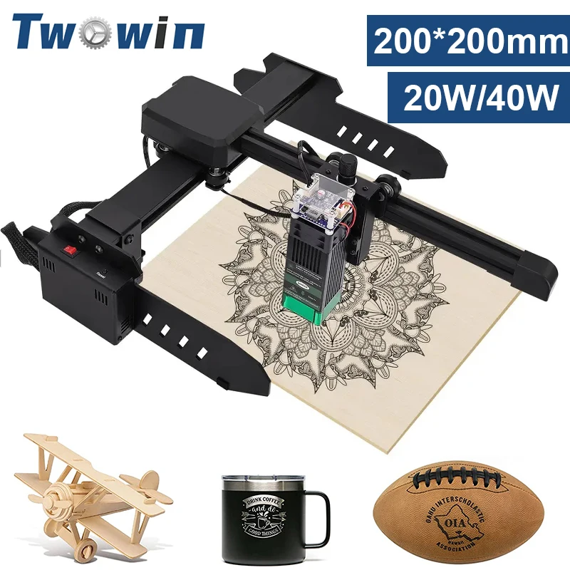 TWOWIN-T2020-CNC-Bluetooth-Laser-Engraving-Machine-40W-DIY-Mini-Desktop ...