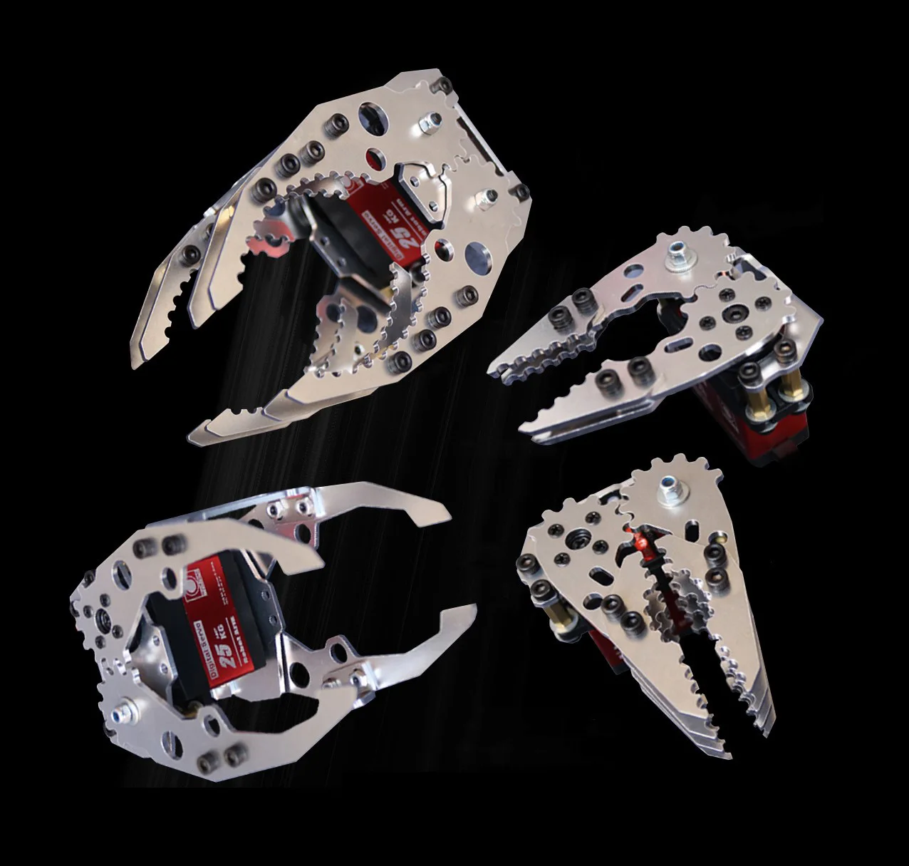 New-Metal-Mechanical-Gripper-Hand-Claw-Clamp-For-Multi-Dof-Robot-Arm ...