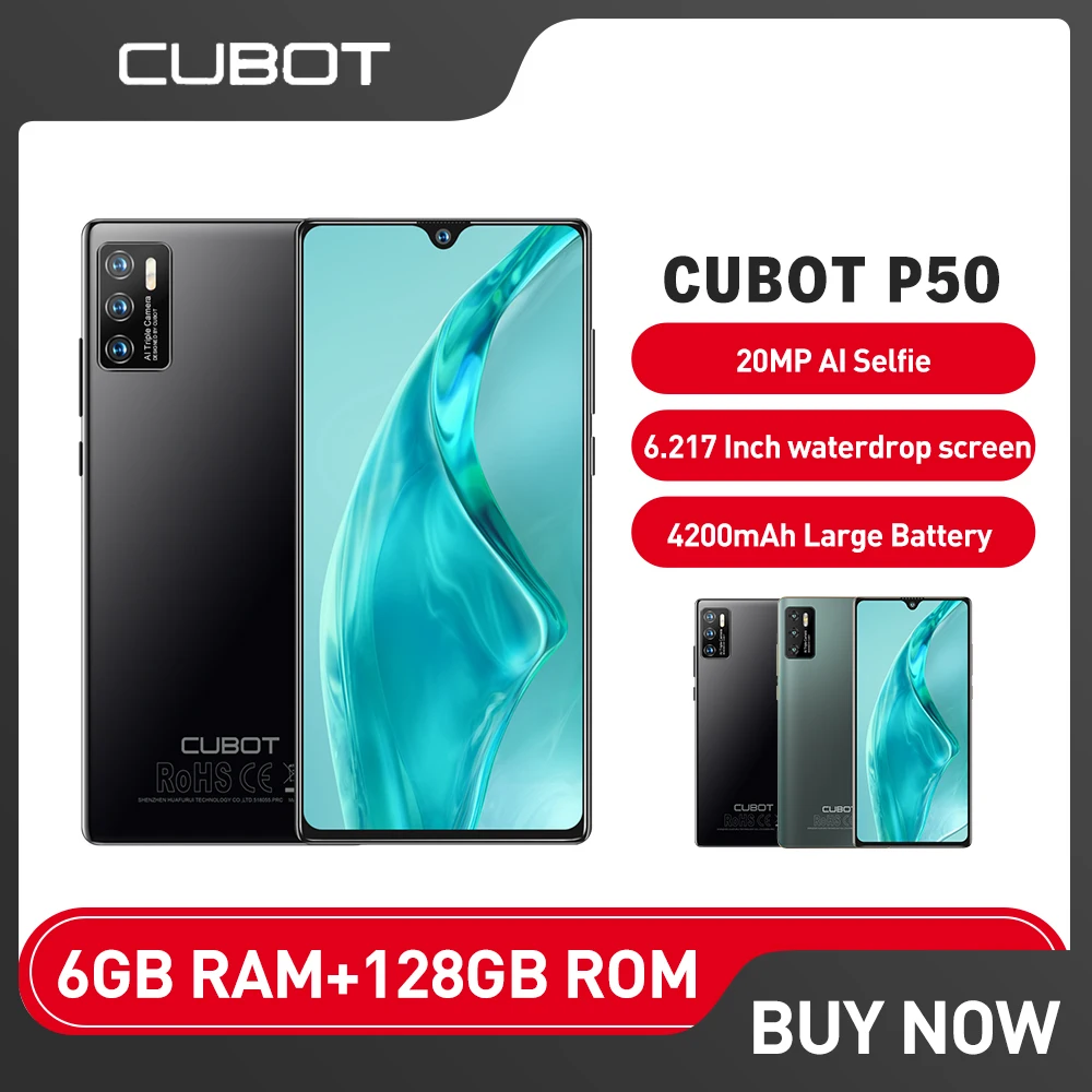 Cubot-P50-Smartphone-Android-11-20MP-Selfie-Camera-4200mAh-6GB-RAM ...