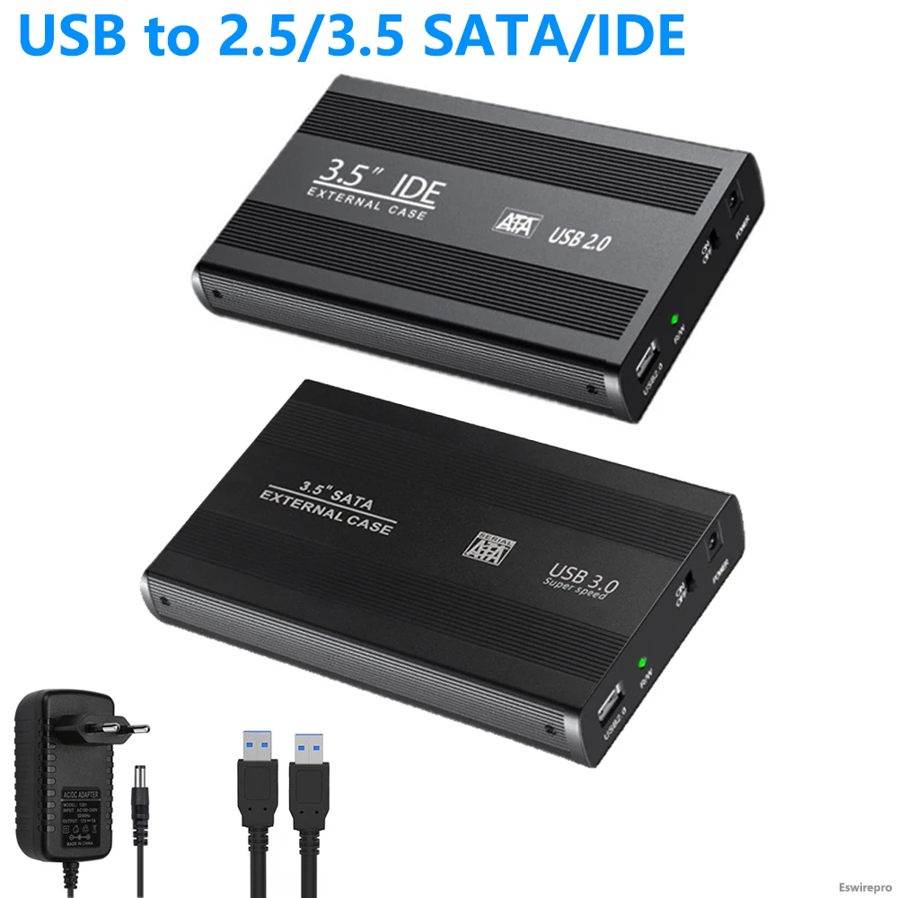 Usb To Sata Ide 어댑터 Ssd 하드 드라이브 인클로저 Usb 20 Hdd 케이스 Hd 외장 솔리드 스테이트