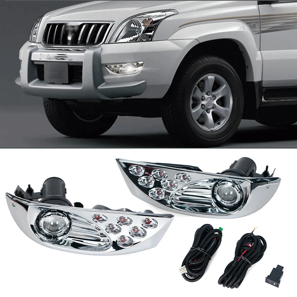 Car-Front-Bumper-LED-Daytime-Running-Light-DRL-Fog-Light-For-Toyota ...