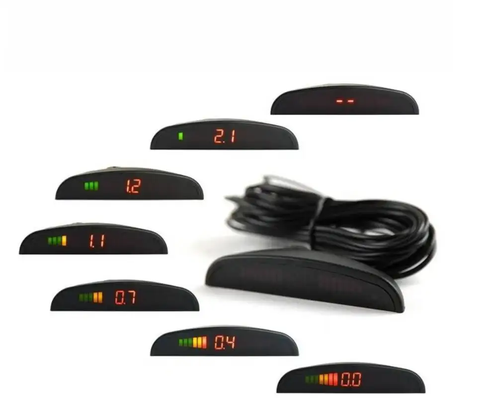 LED-Display-Car-Reverse-Assistance-12V-Monitor-System-Detector-Back-Up ...