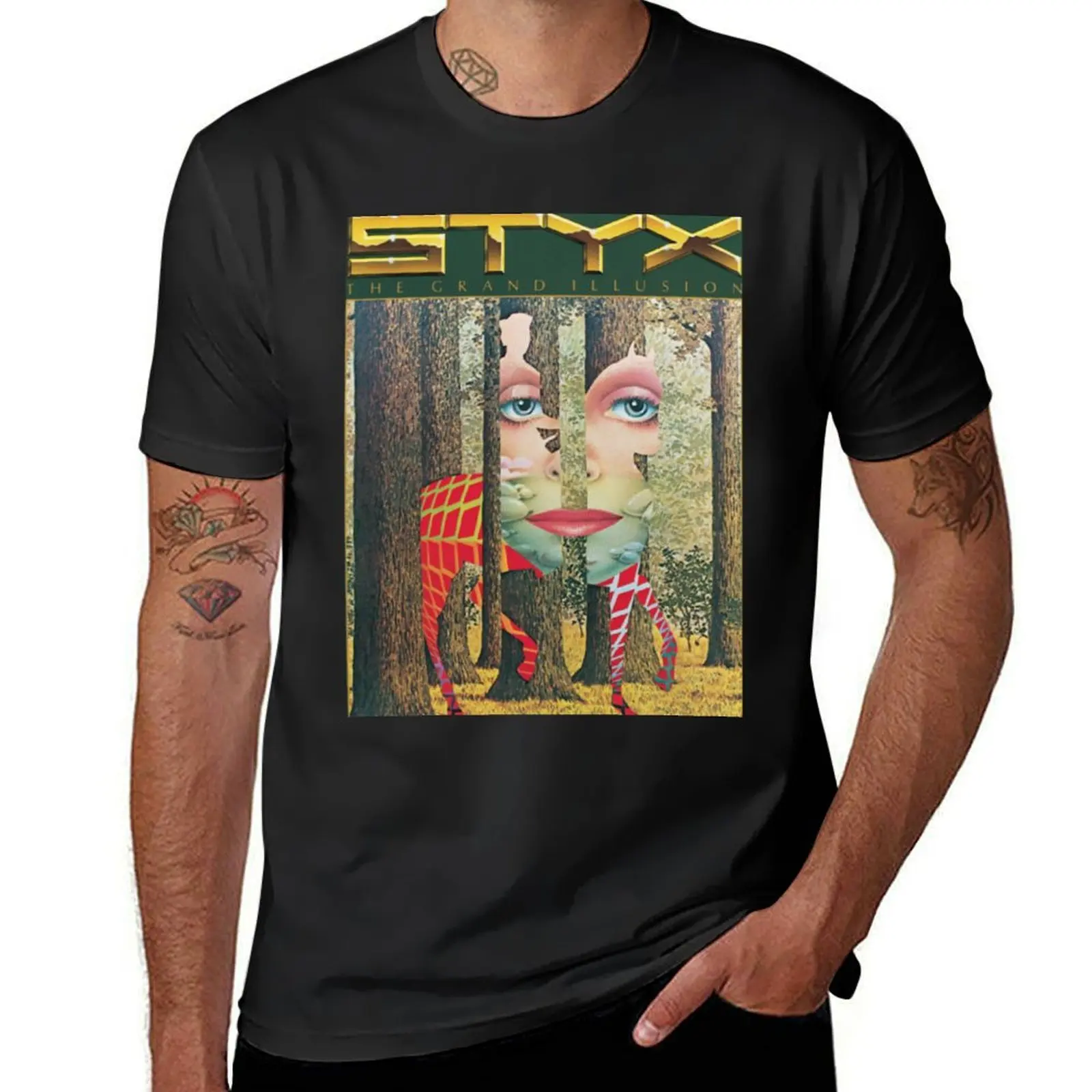 STYX-band-logos-favorite-T-Shirt-oversized-shirts-graphic-tees-mens-t ...