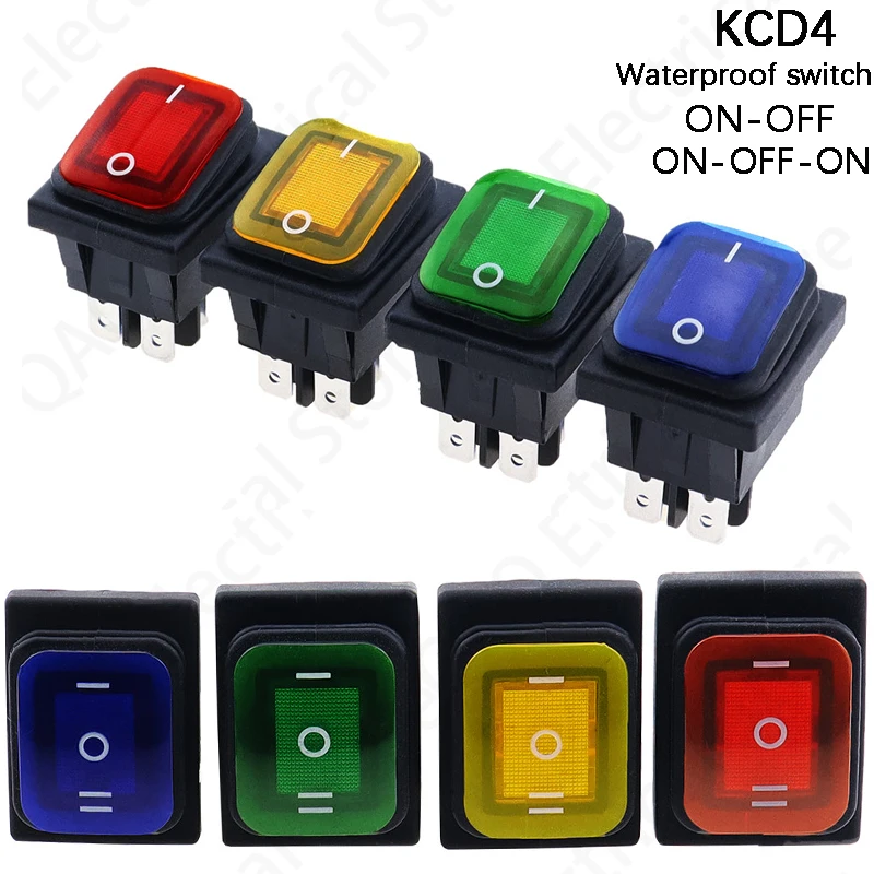 30x22-Heavy-Duty-Waterproof-Rocker-Switch-12V-Red-LED-220V-Light ...