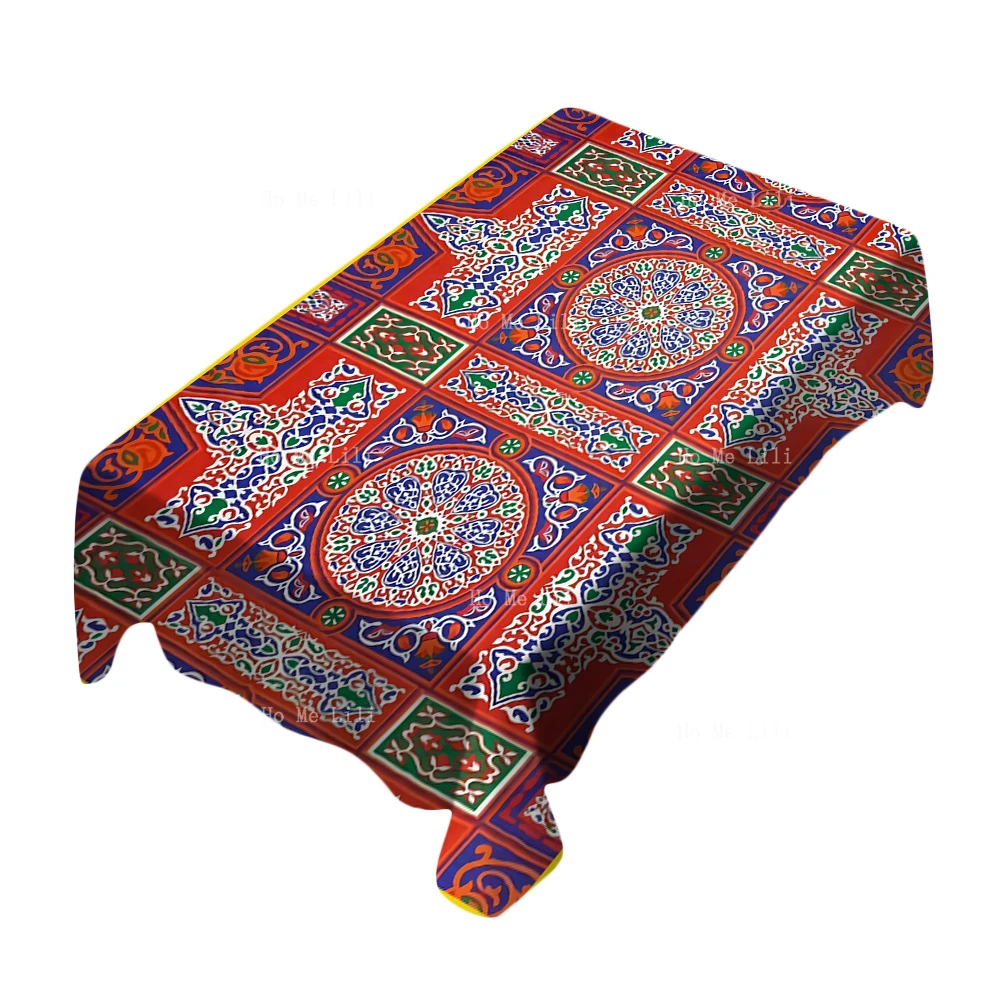 Traditional-Egyptian-Ramadan-Colorful-Red-Printed-Rectangular ...