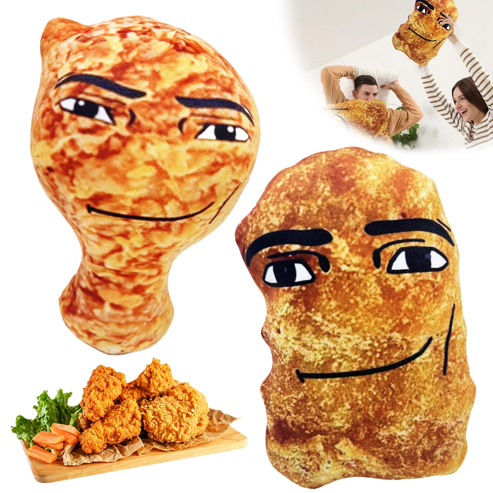 Frango-Nugget-Mem-ria-Plush-Toy-Engra-ado-Big-Block-Pillow-Bonito ...