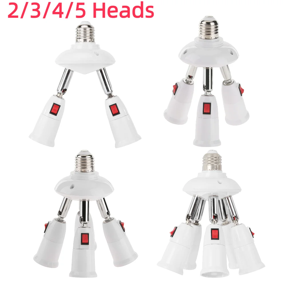 E27-2-3-4-5-in-1-LED-Light-Bulbs-Converter-Socket-Adapter-Standard-Lamp ...