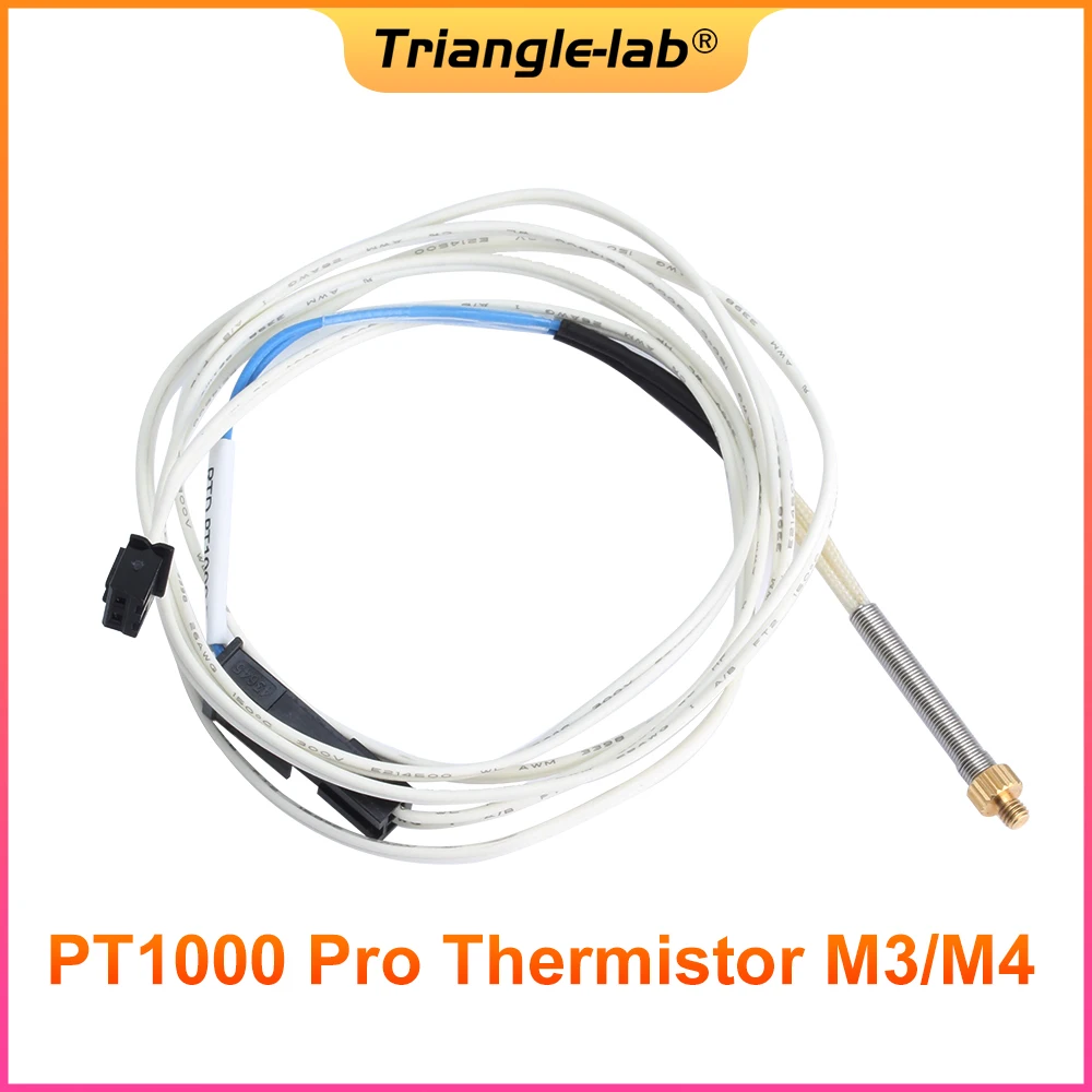 Trianglelab-PT1000-Pro-Thermistor-Cartridge-M3-M4-Screw-Temperature ...