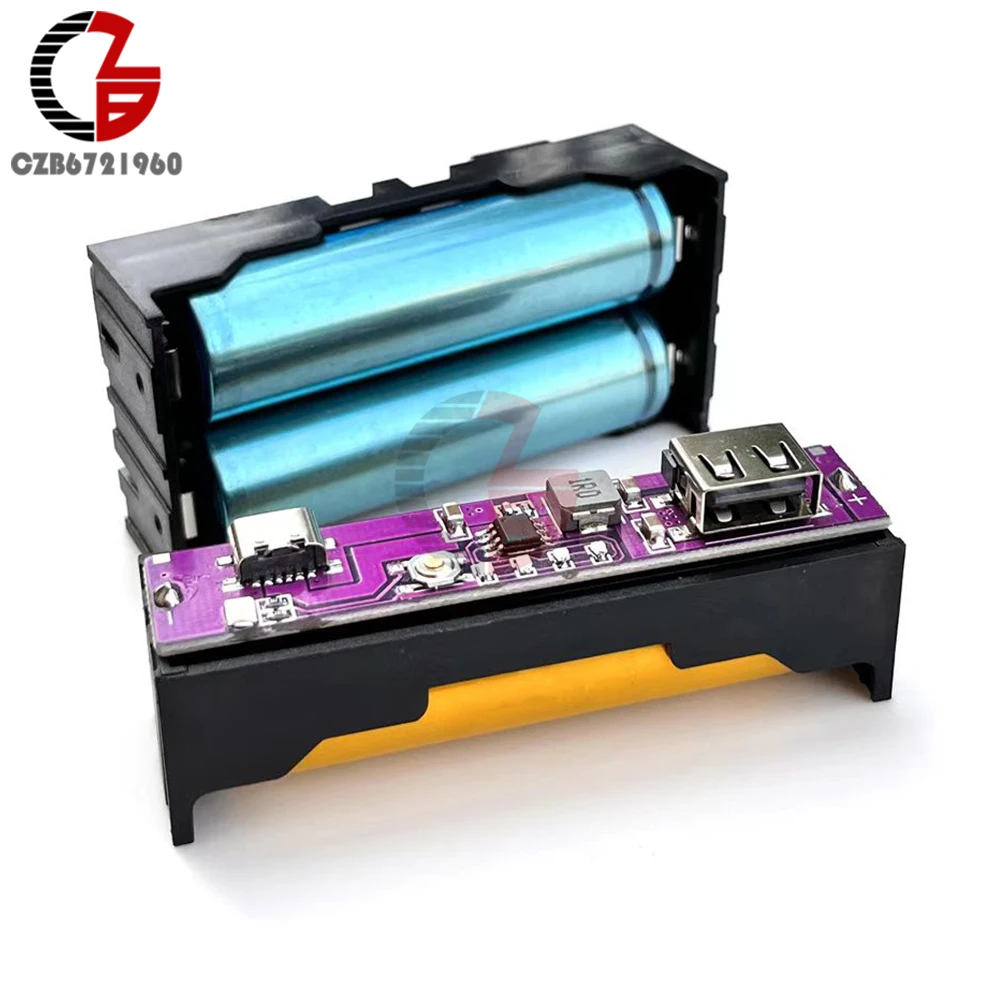 New-Power-Bank-Fast-Charging-Case-18650-21700-2-1a-Type-c-Input-18650 ...