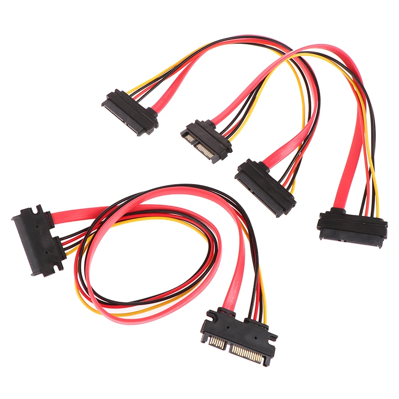 30cm-22Pin-SATA-Cable-Male-To-Female-7-15-Pin-Serial-SATA-Data-Power ...
