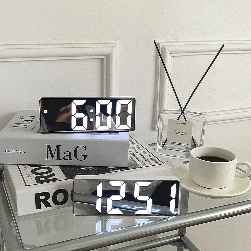 Snooze-Function-Digital-Alarm-Clock-For-Bedroom-Bedside-Led-Square ...