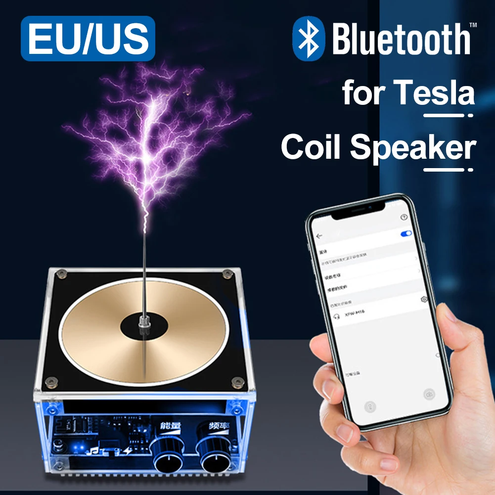 for-Tesla-Coil-Speaker-Electric-Arc-Generator-Bluetooth-compatible ...