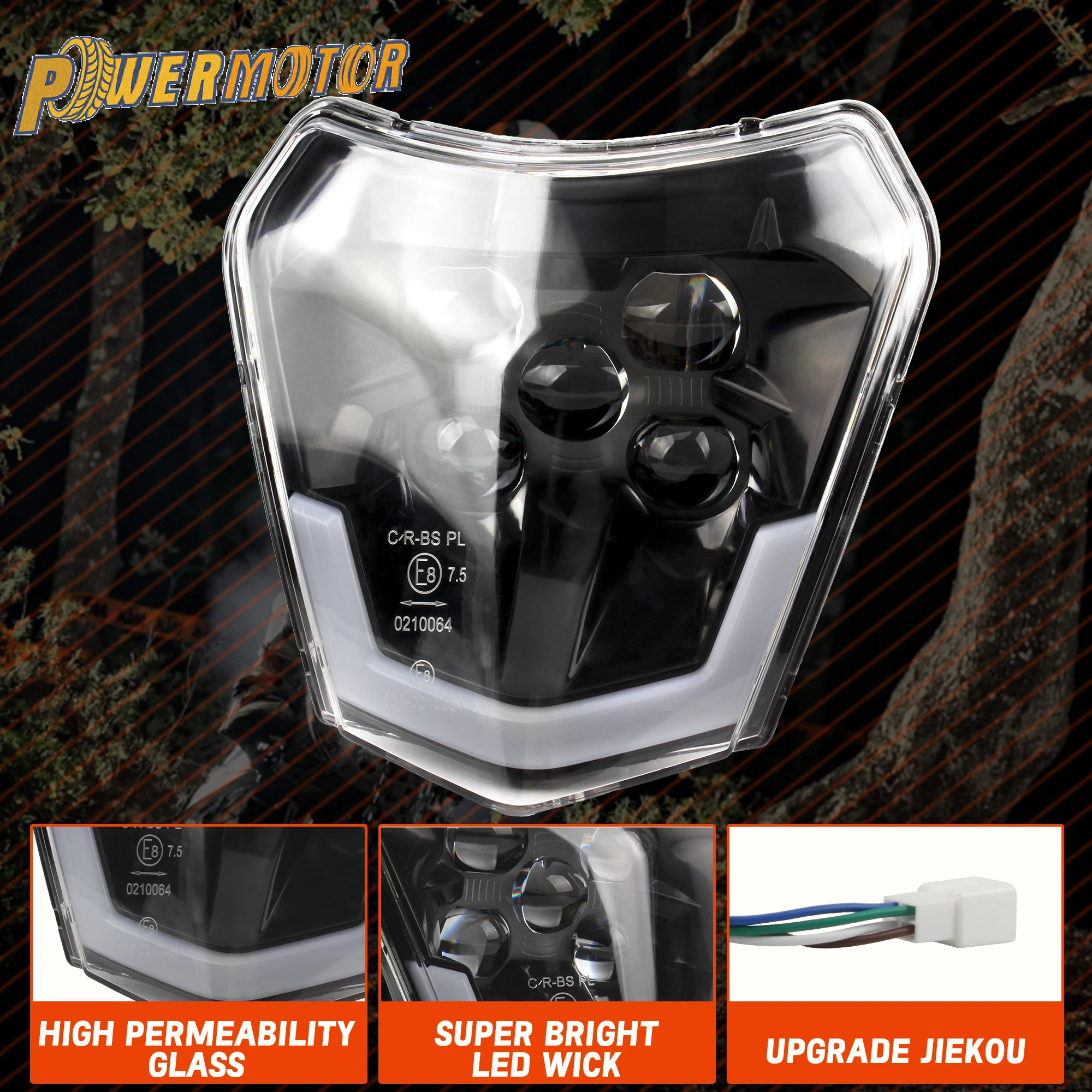 Faro-Led-para-motocicleta-KTM-EXC-XC-SX-XCW-SXF-XCW-Supermoto-carenado ...