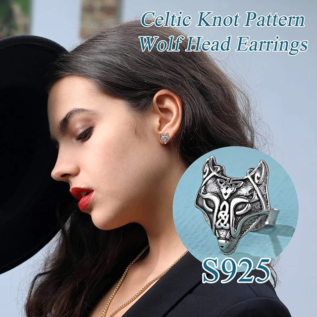 Celtic Knot Wolf Head