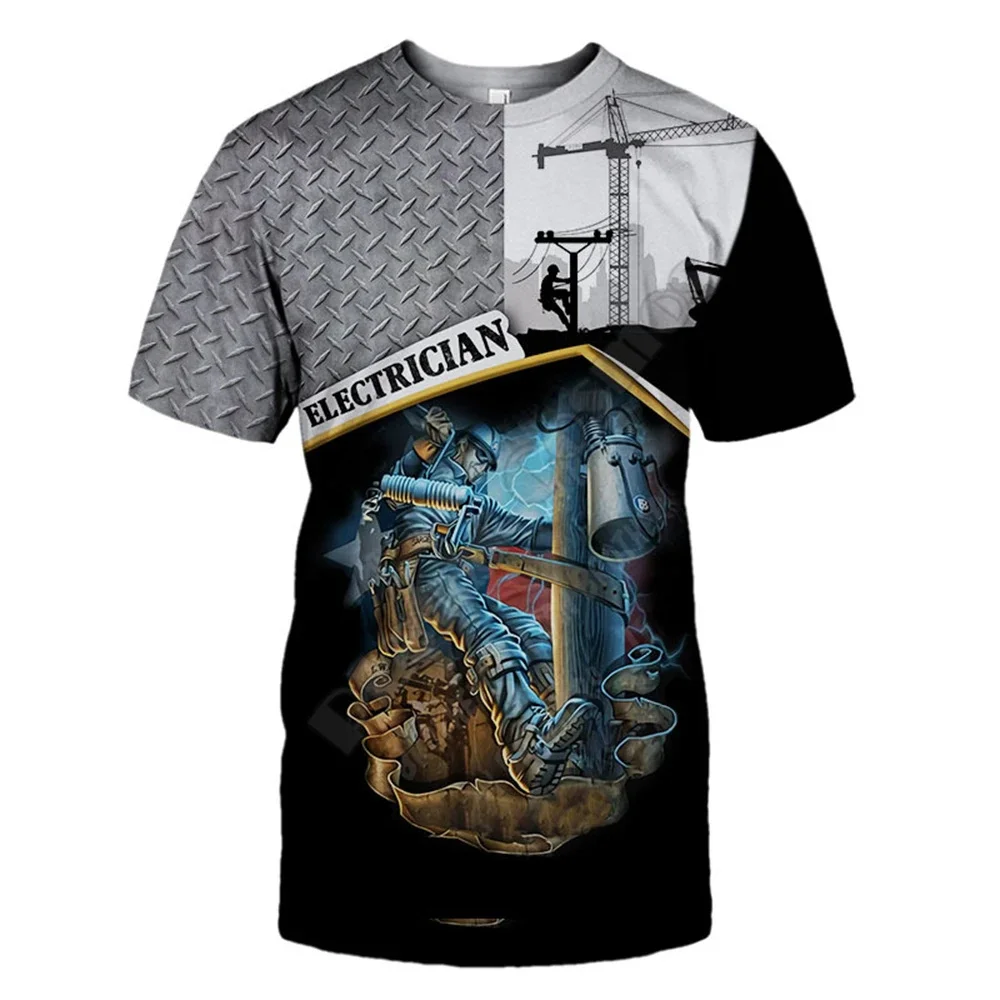 Electrican-Lineman-Workwear-T-Shirt-Love-Welder-Uniform-T-shirt-Fashion ...