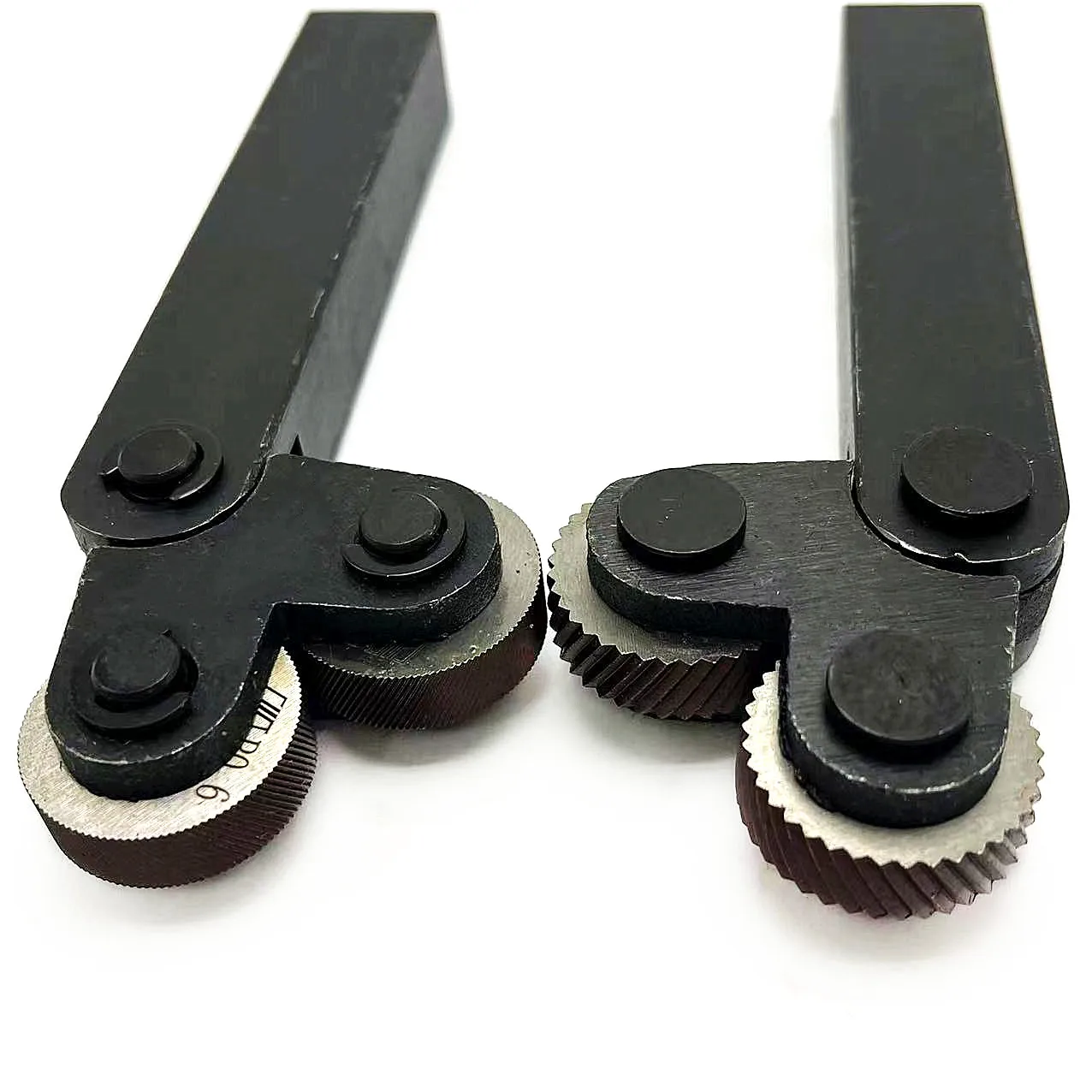 Herramienta-de-moleteado-recto-de-doble-rueda-de-acero-soporte-de ...