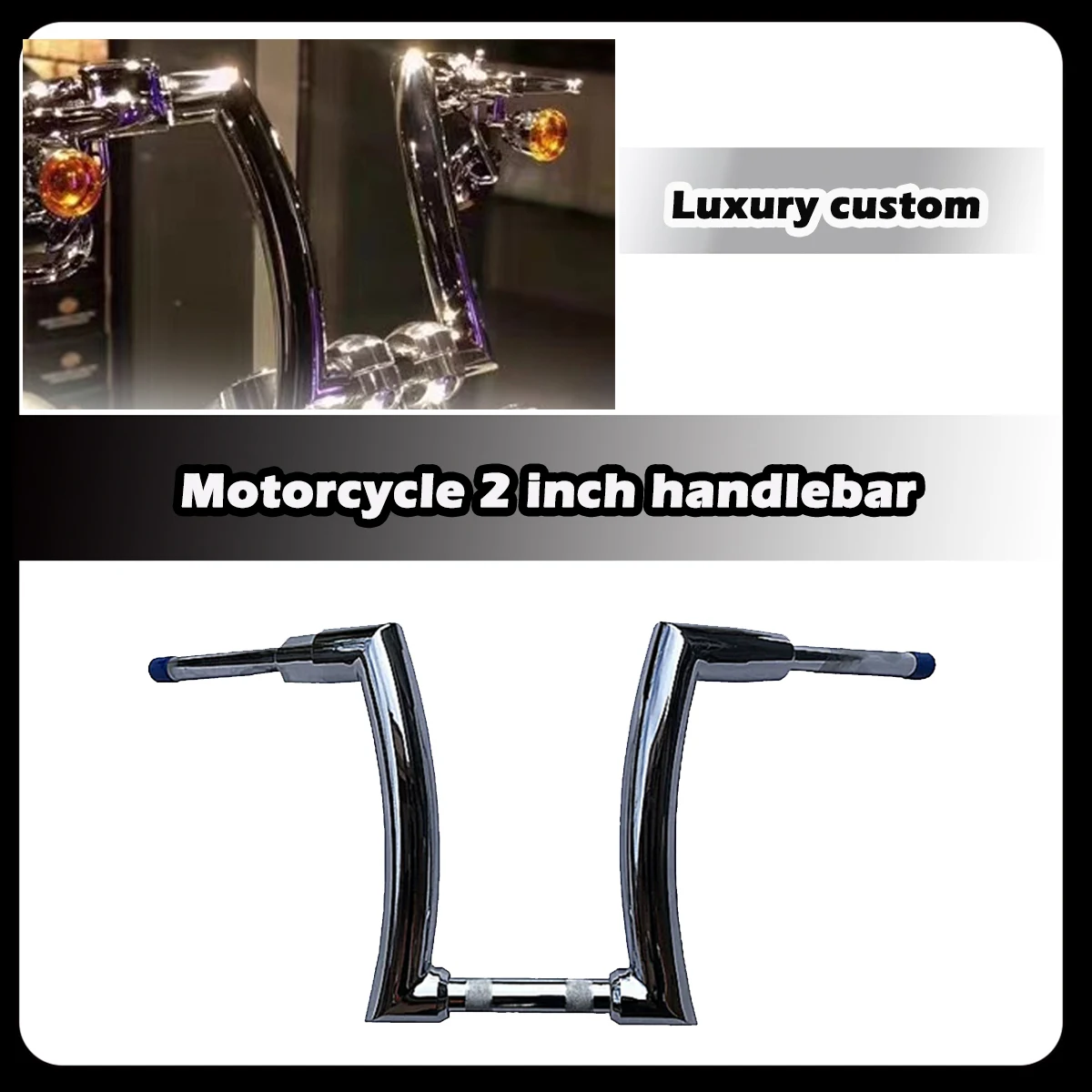 ZDQ-Motorcycle-2-inch-handlebar-for-Harley-Dyna-Soft-tail-Fat-boy ...