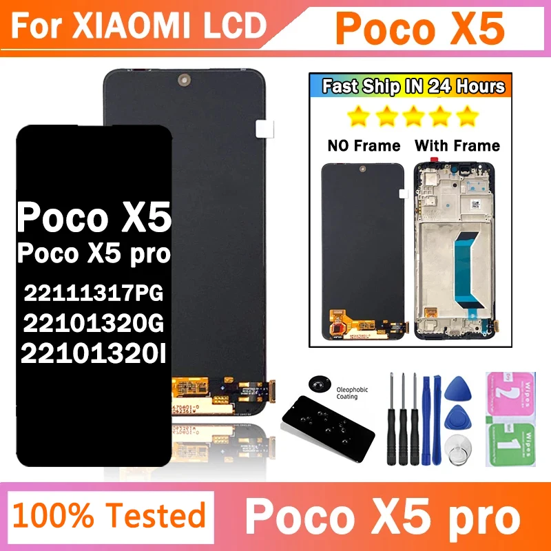 New-X5Pro-LCD-For-Xiaomi-Poco-X5-LCD-22111317PG-Display-Touch-Screen ...