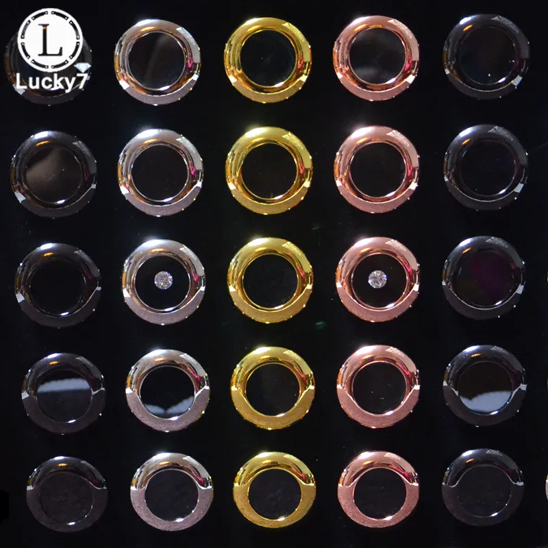 10pcs-lot-Round-Stainless-Steel-Bare-Stone-Display-Box-Gem-Cases-High ...