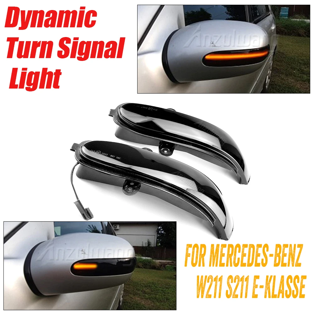 LED Dynamic Blinker Side Mirror Indicator Sequential Turn Signal Light ...