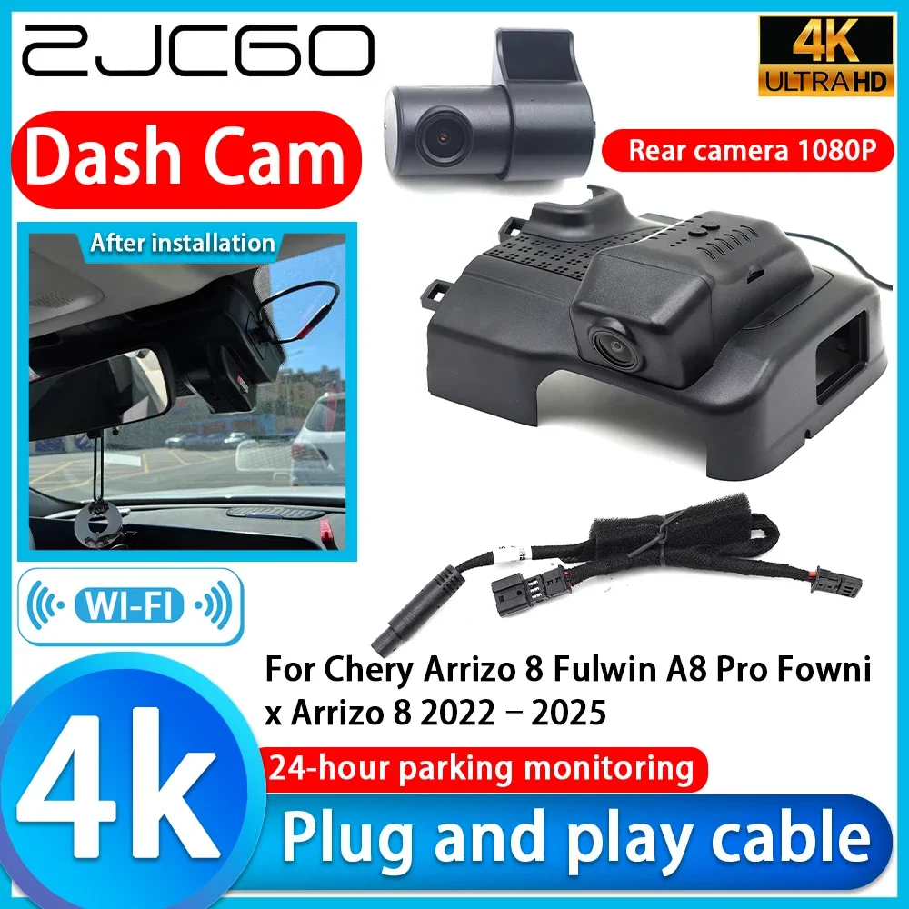 ZJCGO Video Recorder 4K UHD Plug and Play Car DVR Dash Cam Camera for ...